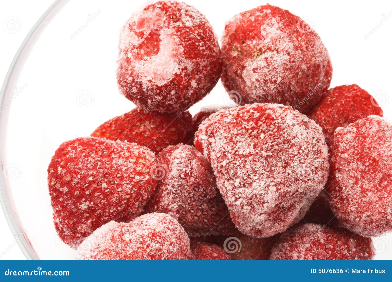 Frozen strawberry stock photo. Image of studio, candy - 5076636