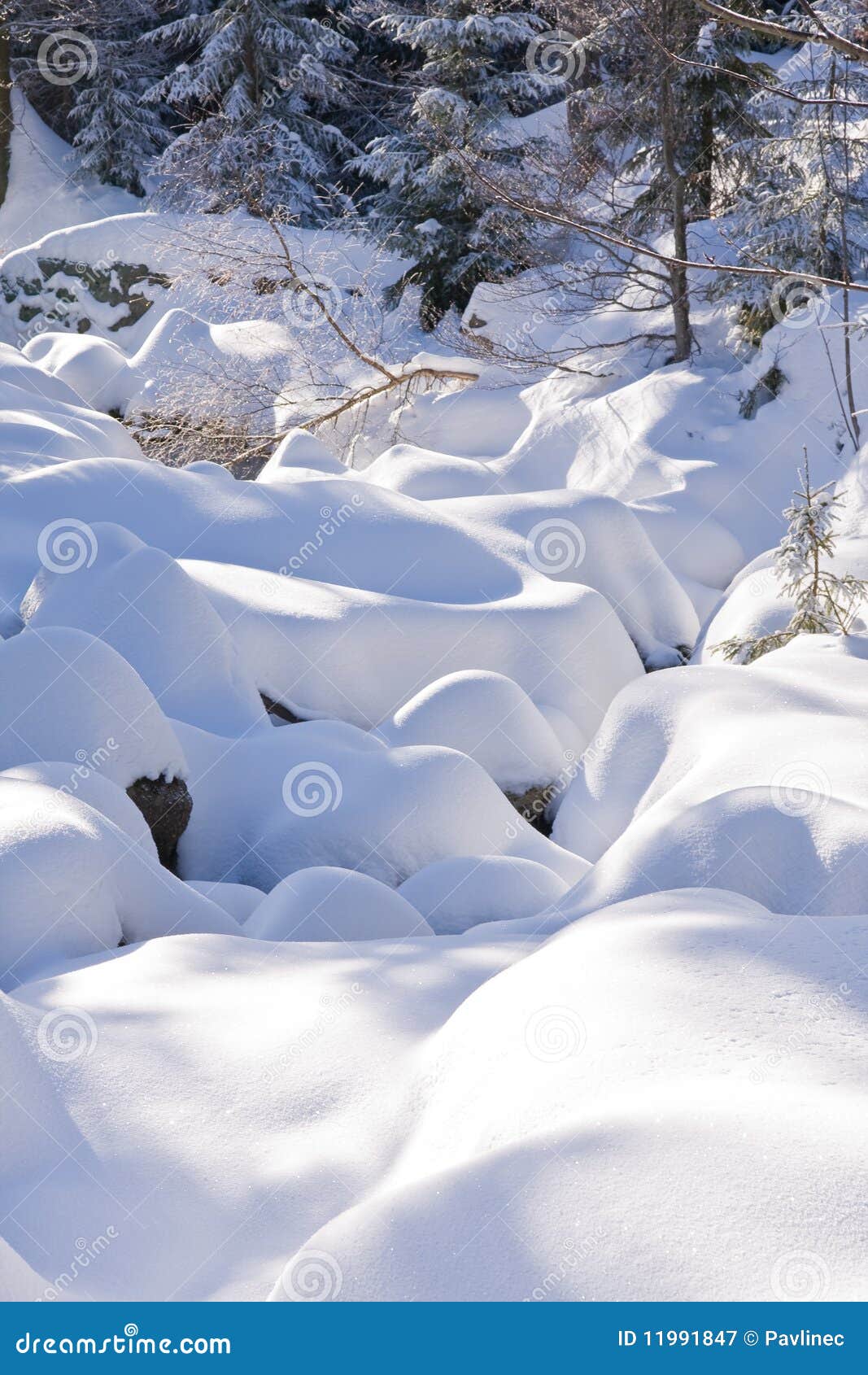 Frozen stream stock image. Image of alpine, altitude - 11991847
