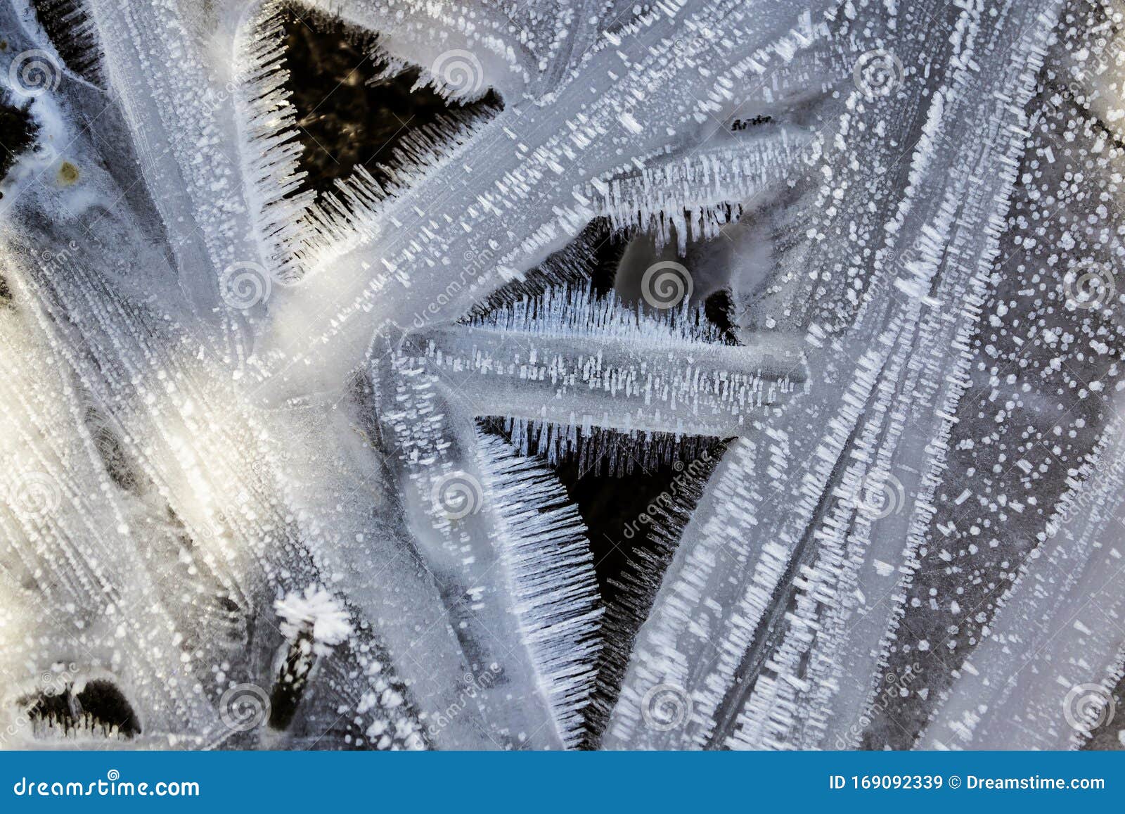 Frozen Structures on a Field Stock Image - Image of geology, structures ...
