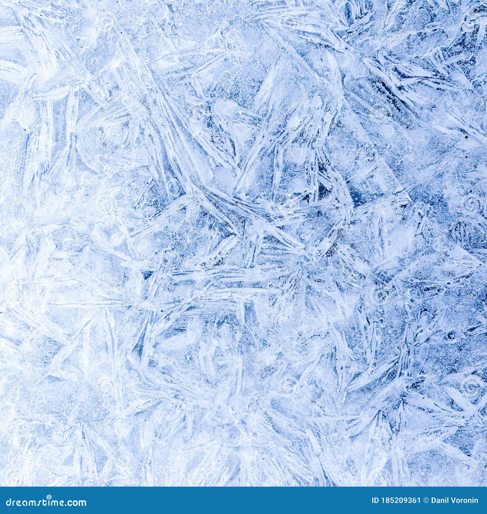 Frozen Surface in Close-up, Filled Square Background Stock Image ...