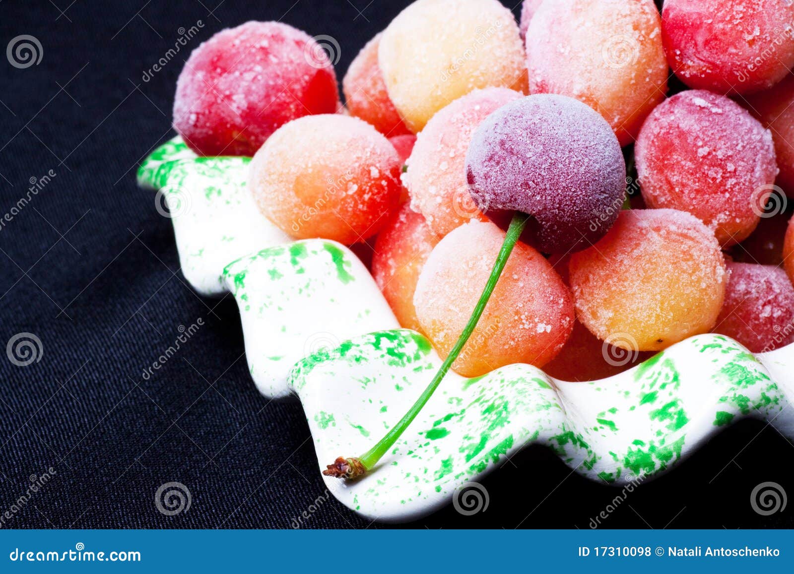 Frozen sweet cherry. stock photo. Image of cold, abstrakt - 17310098