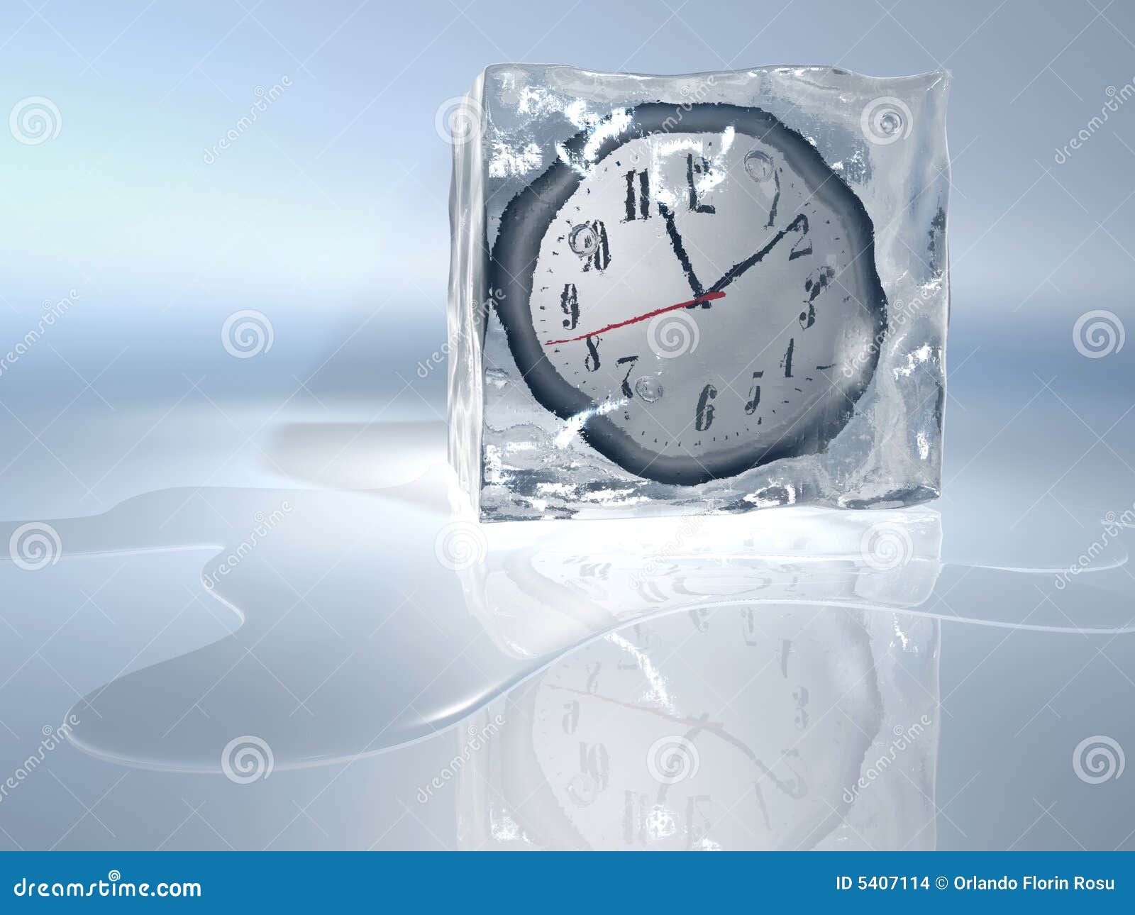 Frozen time stock illustration. Illustration of melting - 5407114