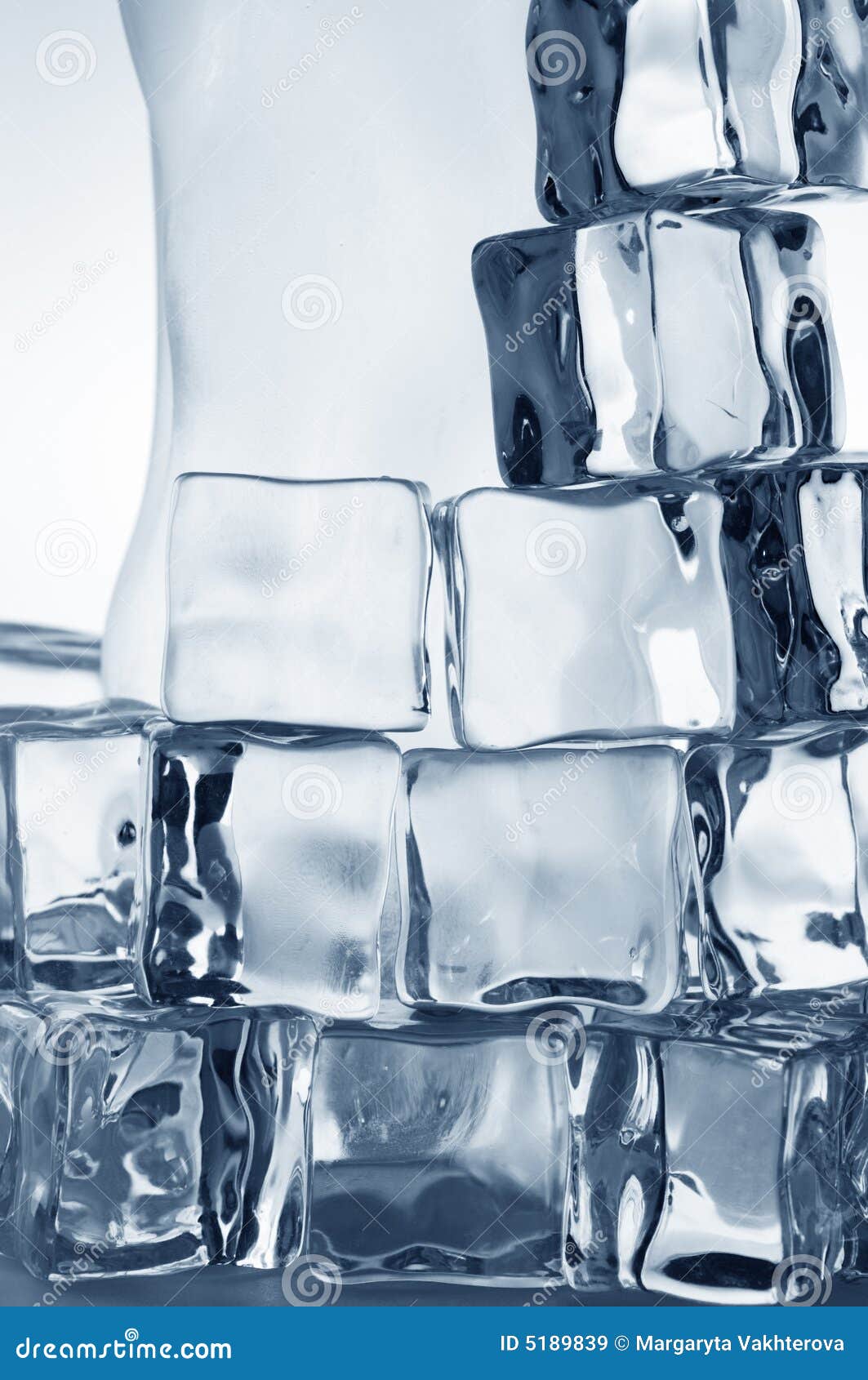 Frozen Transparent Ice Cubes Stock Image - Image of brick, cold: 5189839