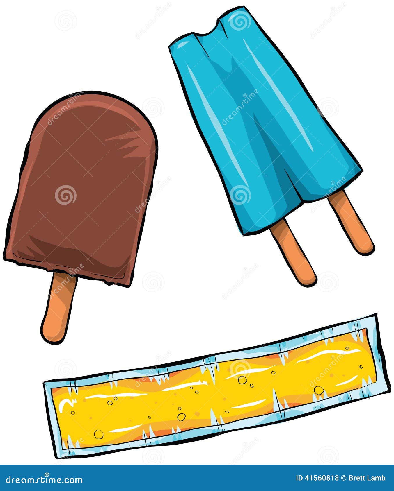 Frozen Treats stock illustration. Illustration of dessert - 41560818