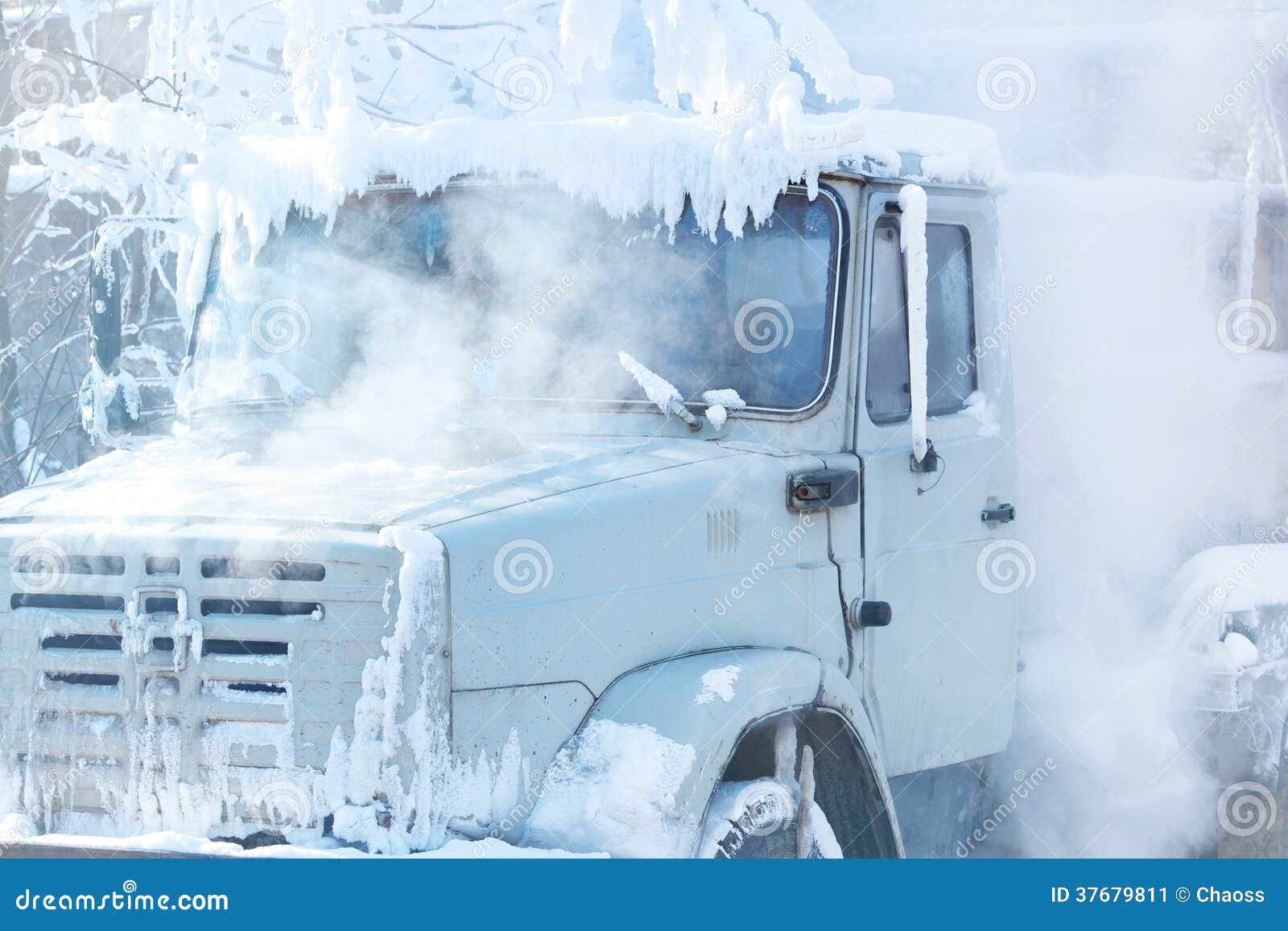 Frozen truck stock image. Image of weather, frozen, winter - 37679811