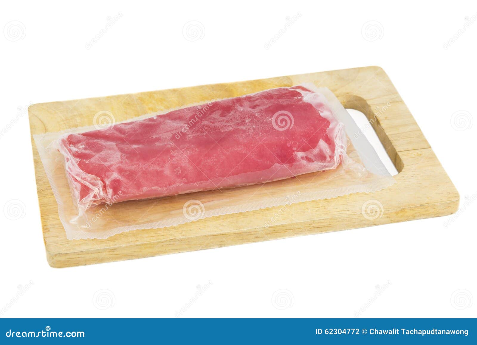 Frozen Tuna In Packed On Wooden Block Royalty-Free Stock Image ...