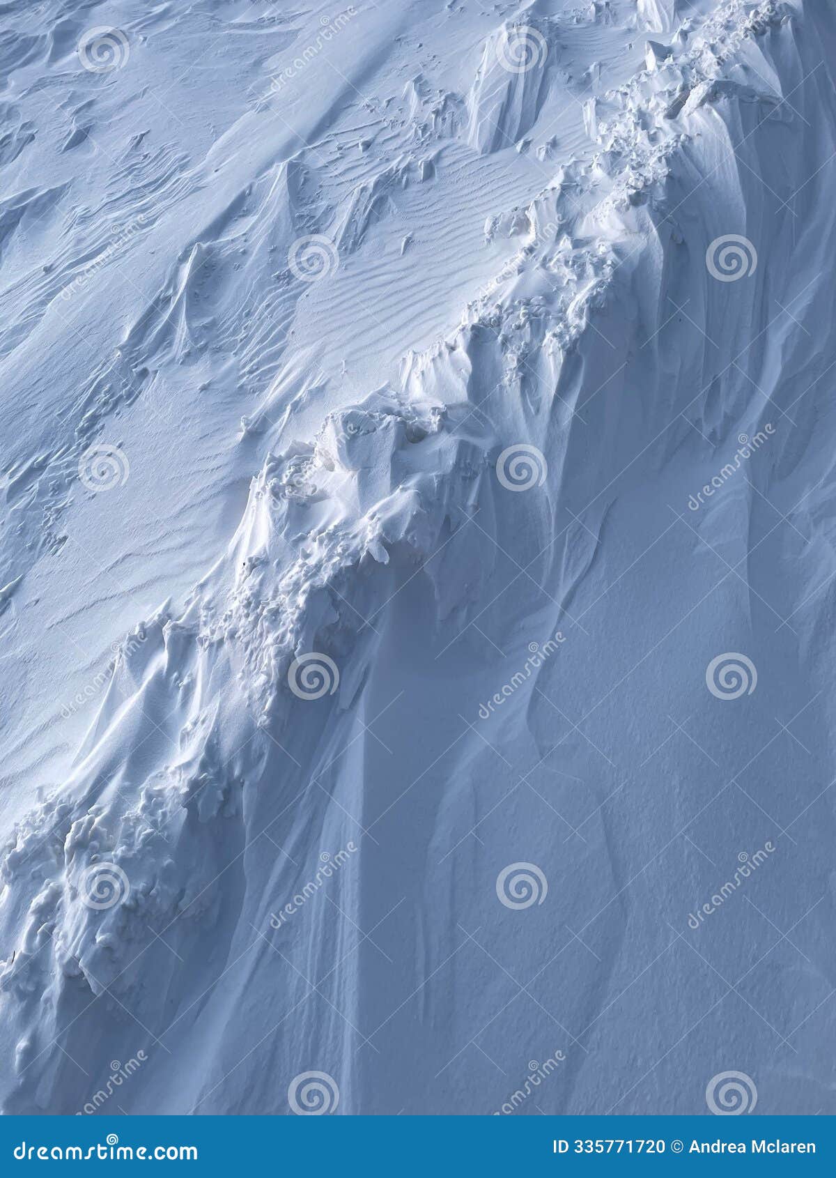 An Abstract Scene of a Frozen Wind-blown Tundra. Stock Photo - Image of ...