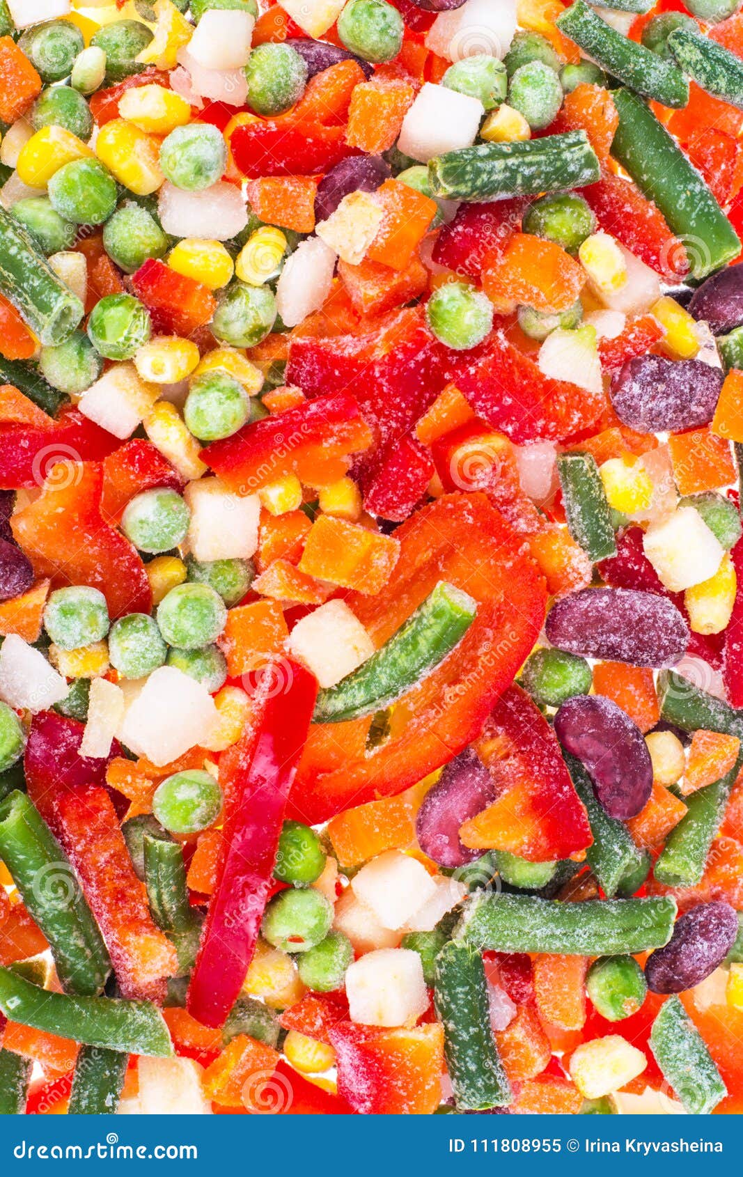 Frozen Vegetable Mexican Mix with Beans and Corn Stock Image - Image of ...
