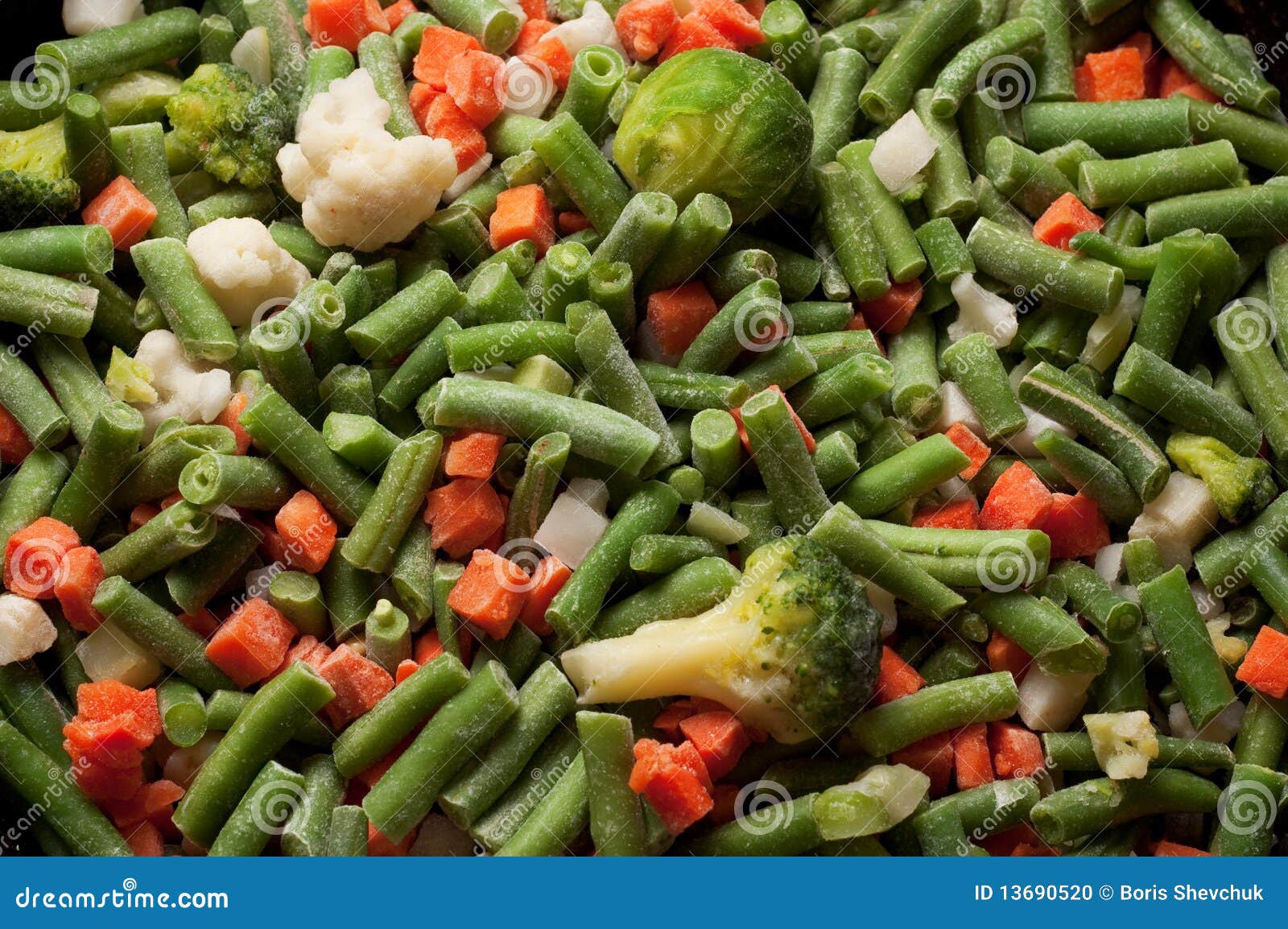 Frozen vegetables. stock photo. Image of green, color - 13690520