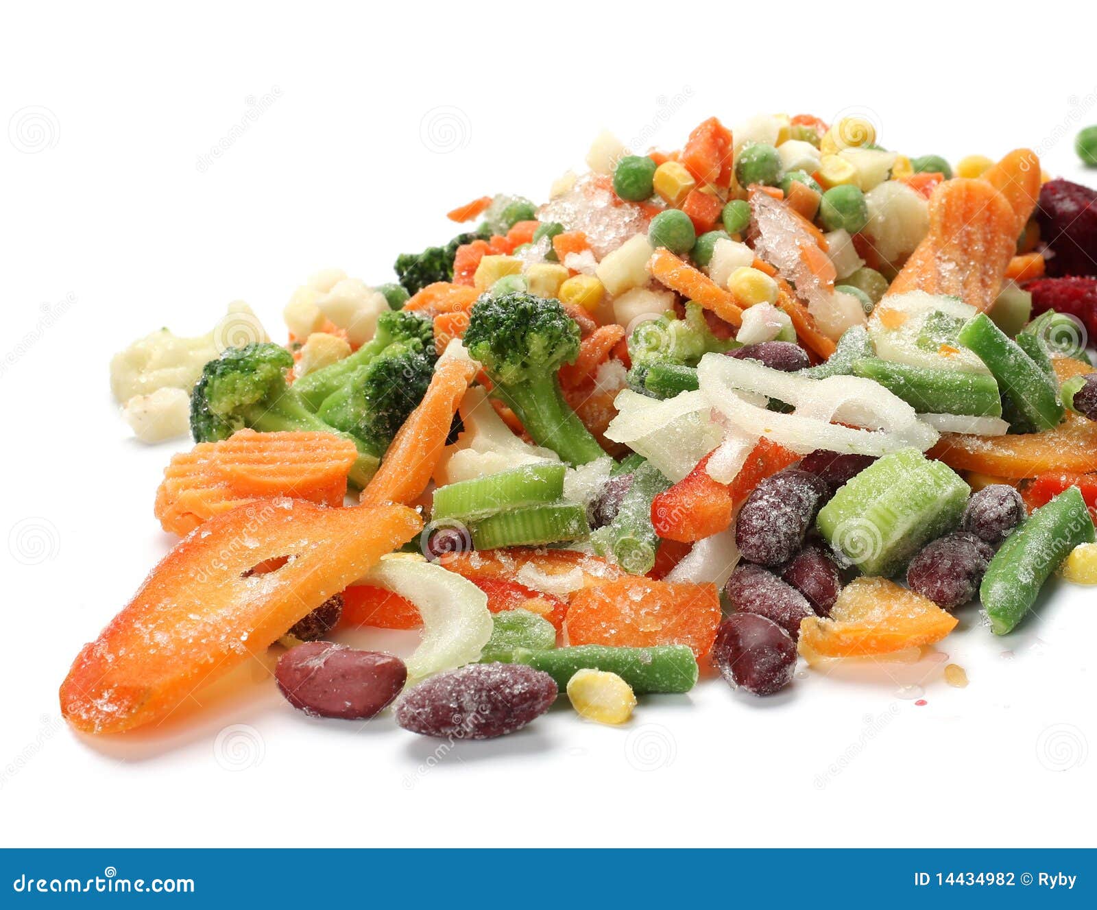 Frozen vegetables stock photo. Image of cutting, broccoli - 14434982