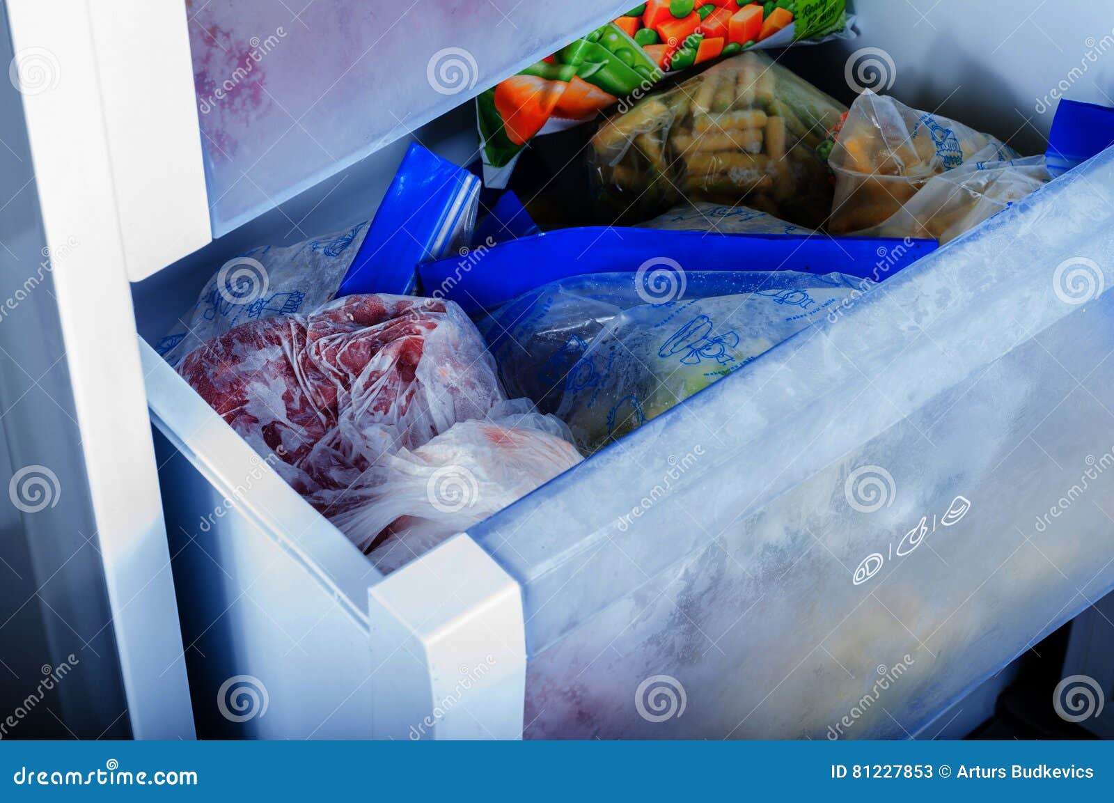 Frozen Vegetables in Freezer Stock Image - Image of freshness, food ...