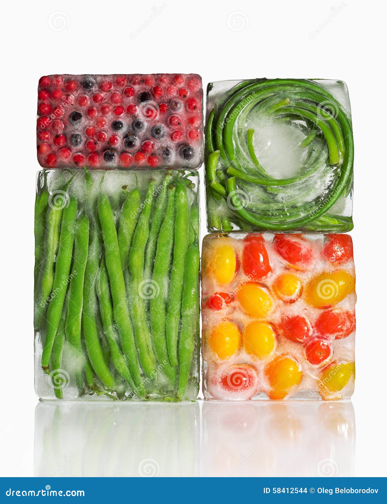 Frozen Vegetables and Fruits Stock Photo - Image of food, nature: 58412544