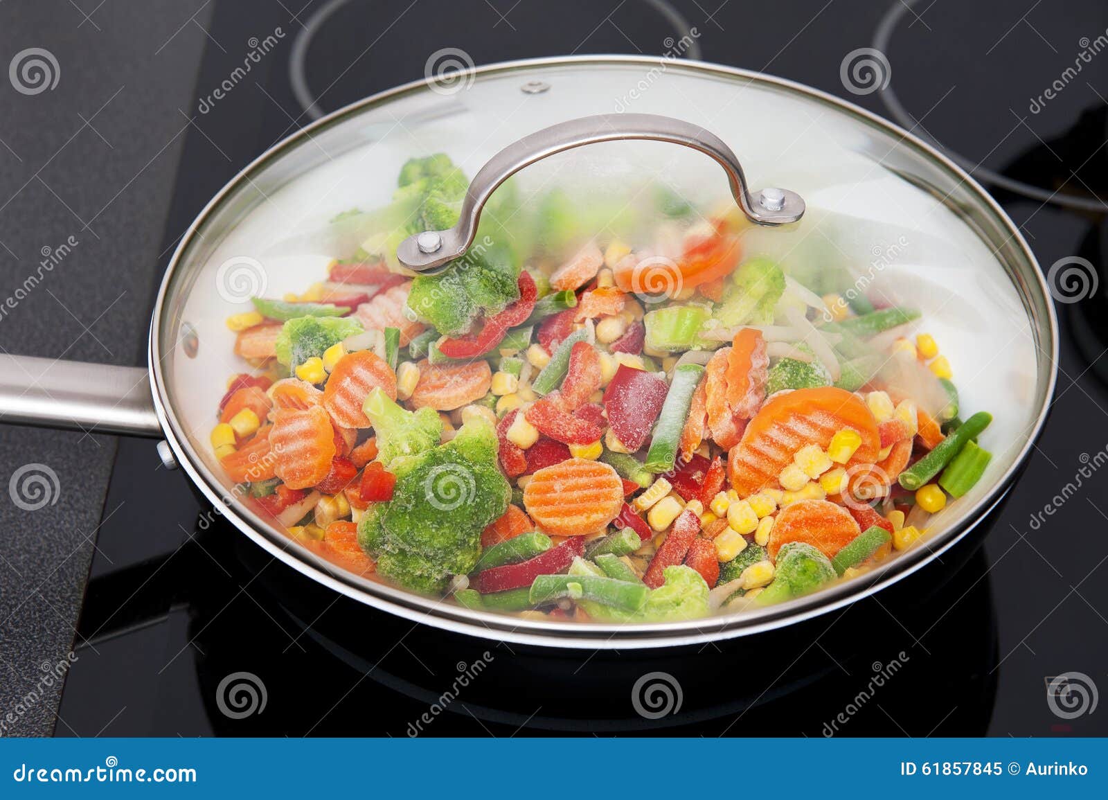 Frozen vegetables stock image. Image of dinner, cookbook - 61857845