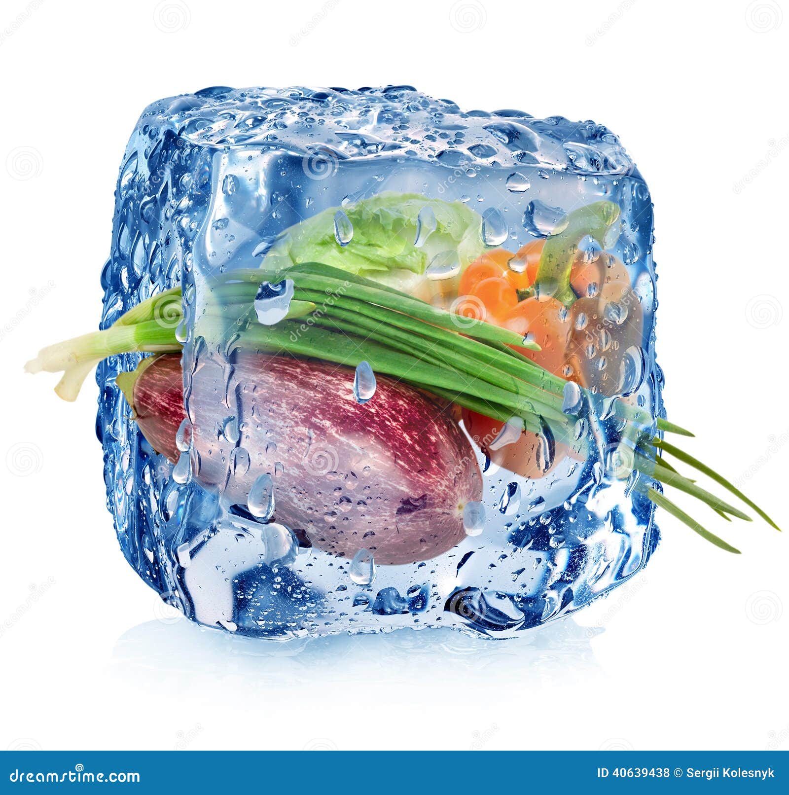 Frozen vegetables stock photo. Image of white, cold, vegetables - 40639438