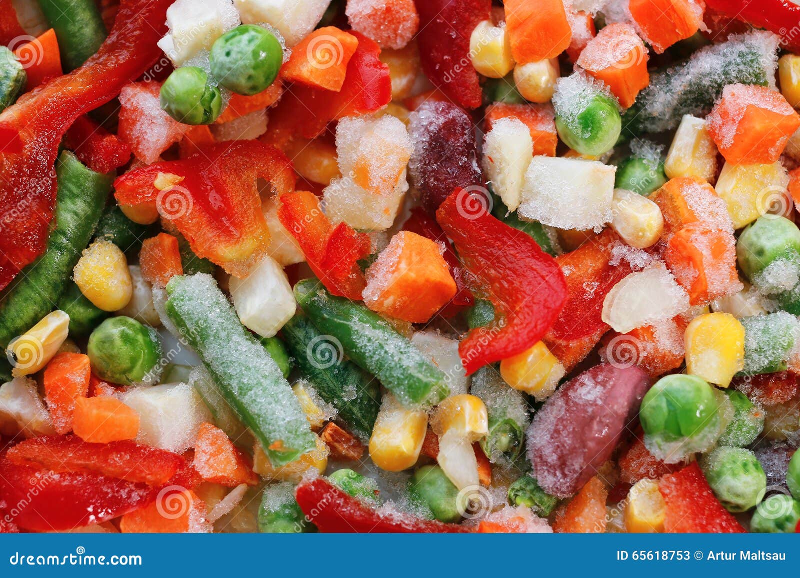Frozen Vegetables. Mexican Mix. Macro. 9 Stock Image - Image of eating ...