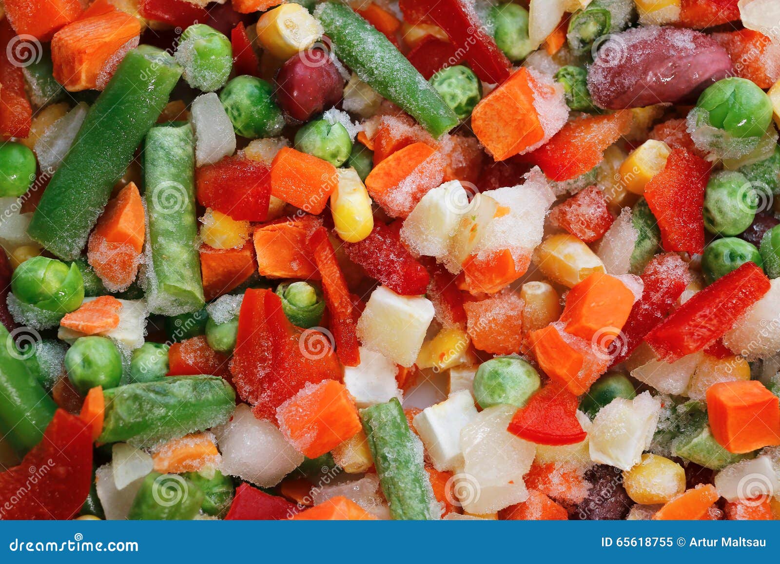 Frozen Vegetables. Mexican Mix. Macro. 10 Stock Image - Image of freeze ...