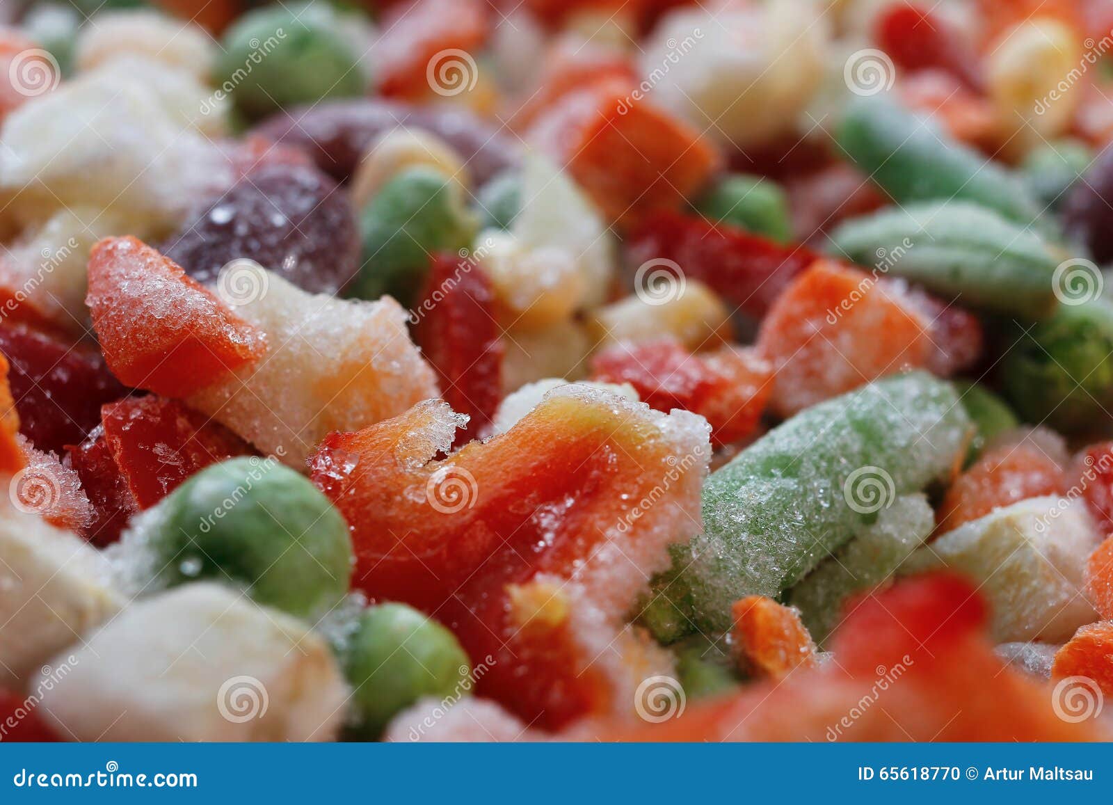 Frozen Vegetables. Mexican Mix. Macro. 11 Stock Photo - Image of cold ...