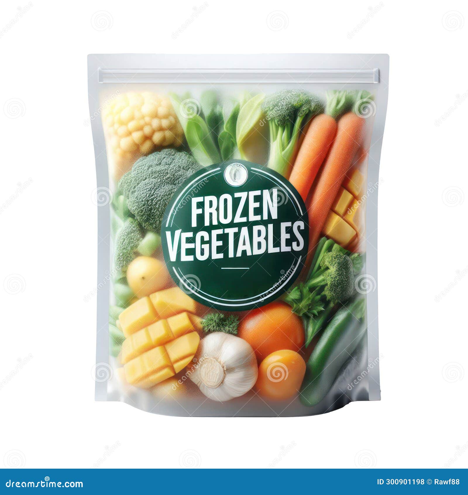 3D Frozen Vegetables Packet Stock Photo | CartoonDealer.com #46756794