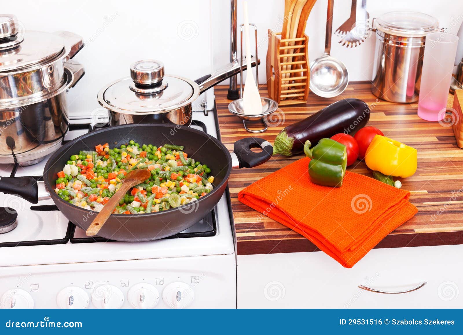 Frozen Vegetables Ready To Cook Stock Photo - Image of vitamin, gourmet ...