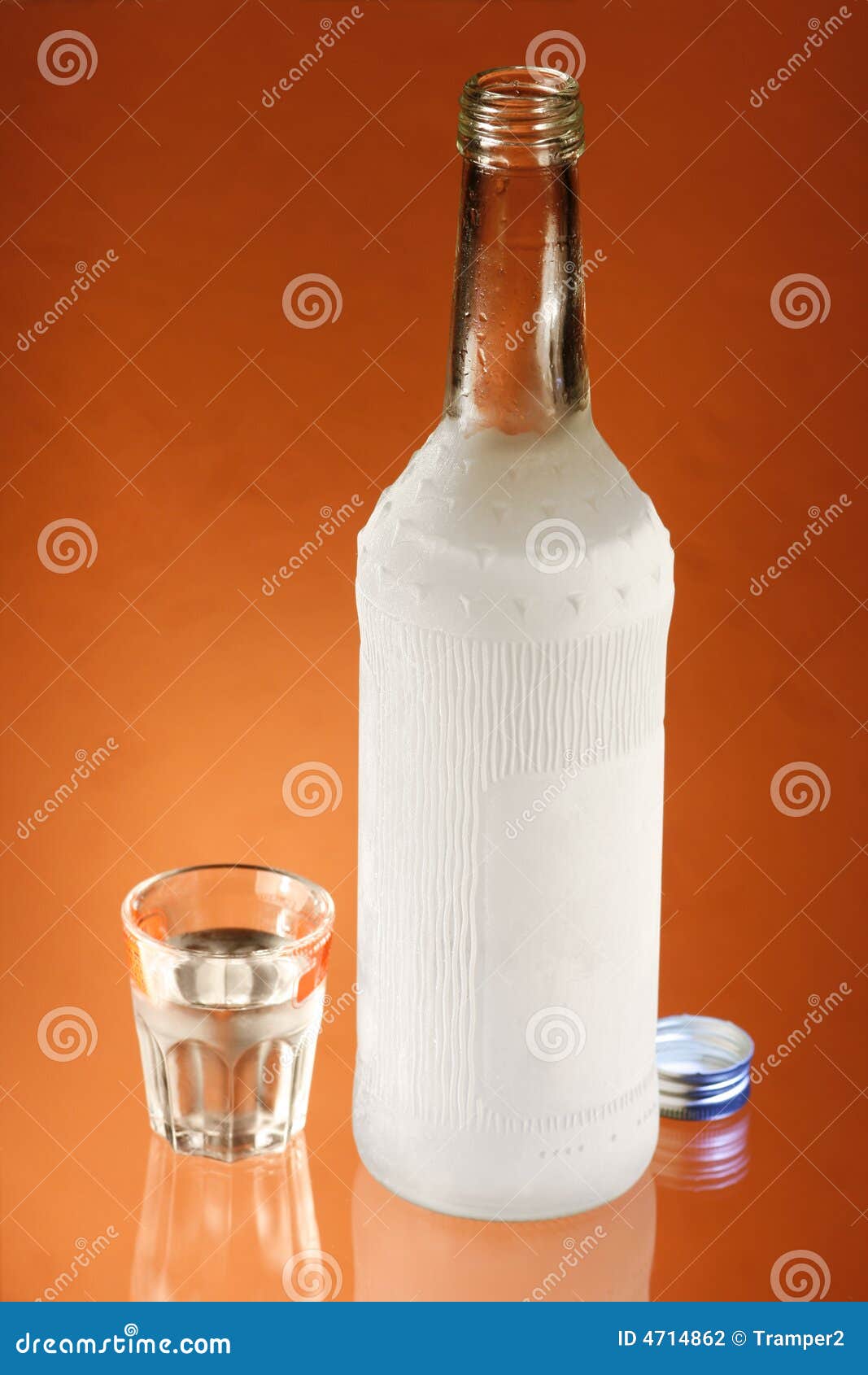 Frozen vodka stock photo. Image of chilled, polish, distillate - 4714862