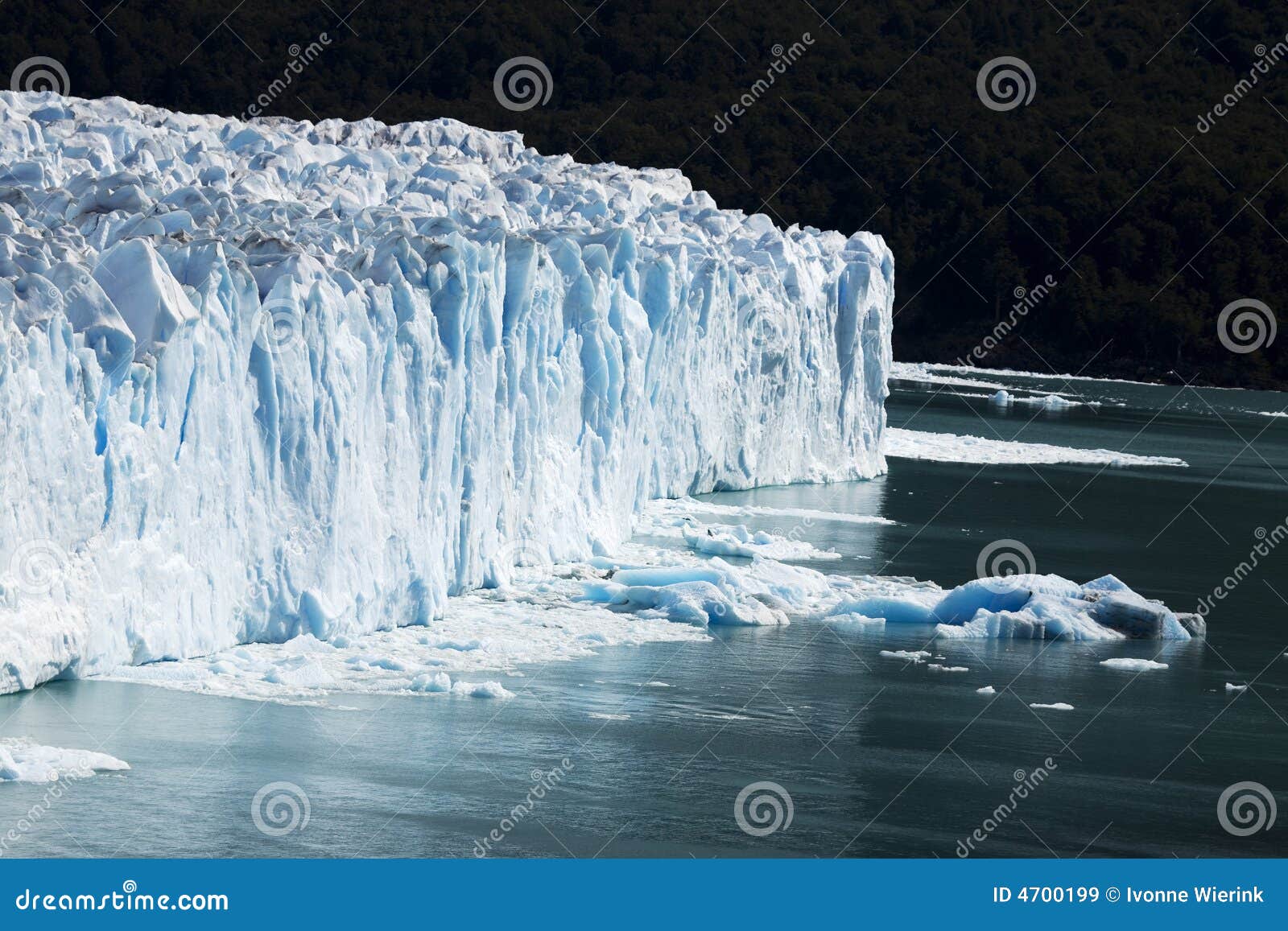 Frozen water stock image. Image of glacial, park, perito - 4700199