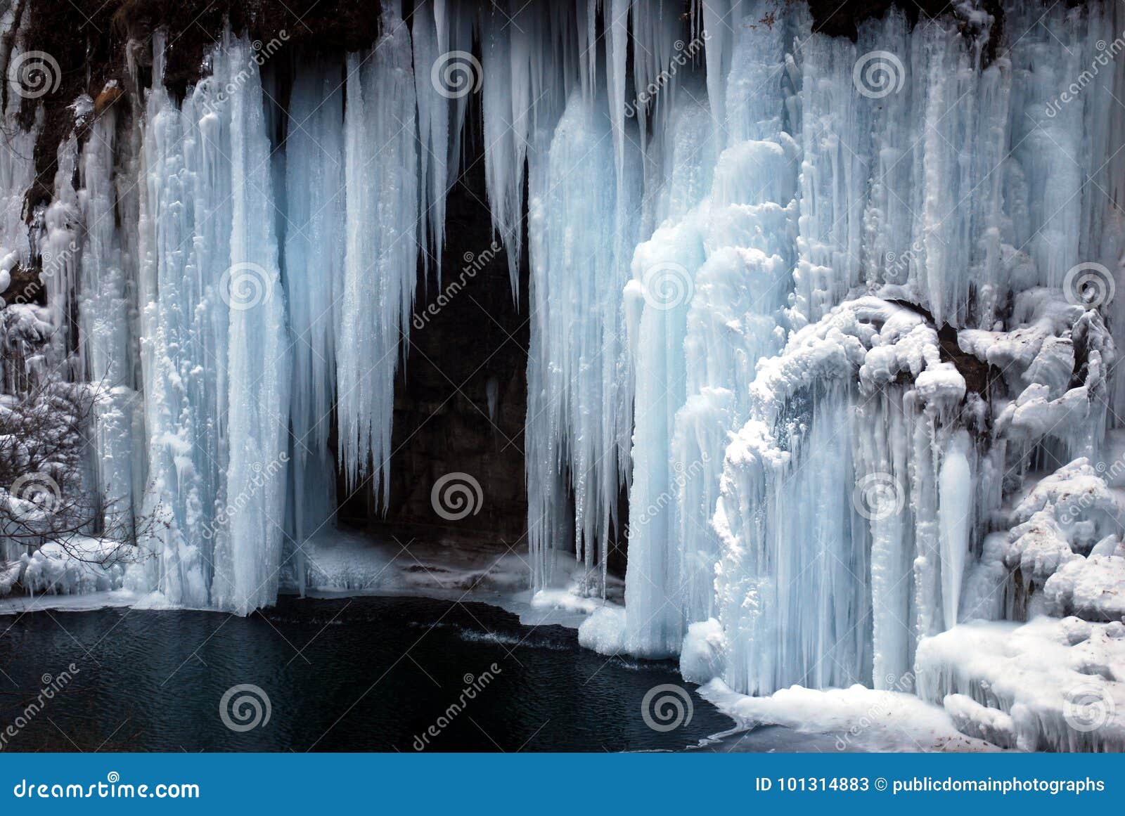 Frozen Waterfall Picture. Image: 101314883