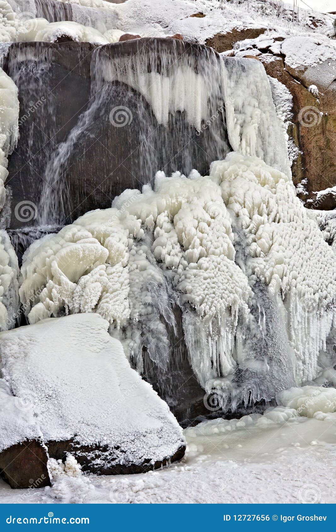 Frozen Waterfall stock photo. Image of landscape, cool - 12727656