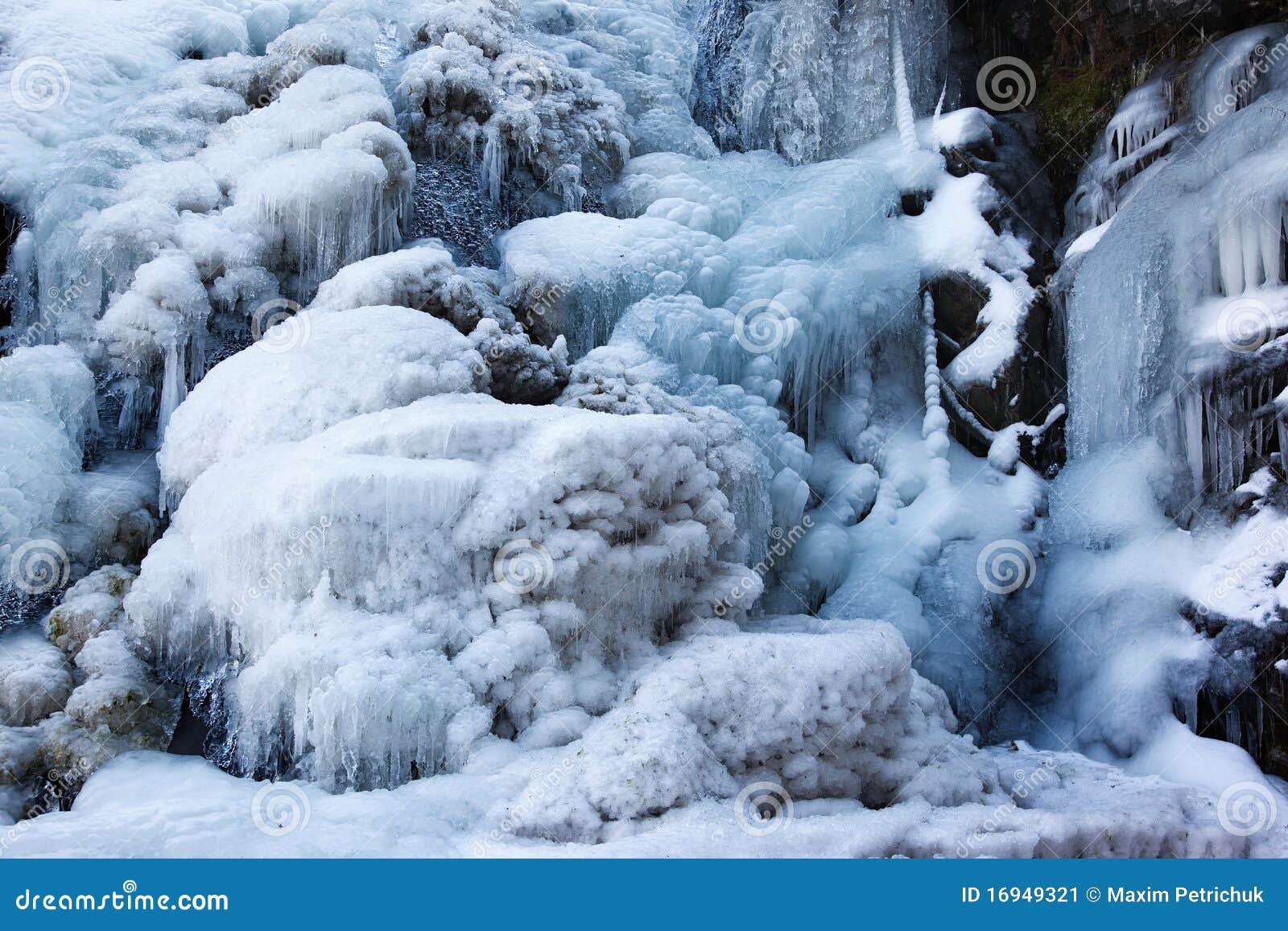 Frozen waterfall stock image. Image of area, frost, freeze - 16949321