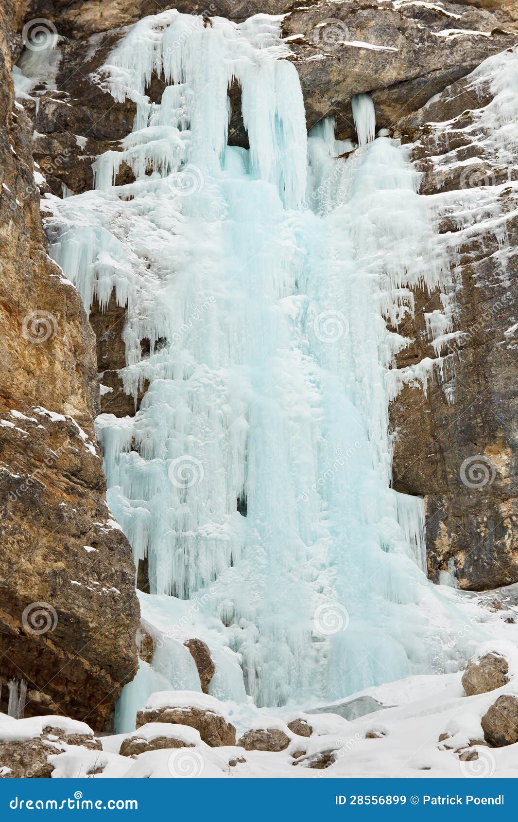 Frozen Waterfall stock image. Image of suedtirol, valley - 28556899