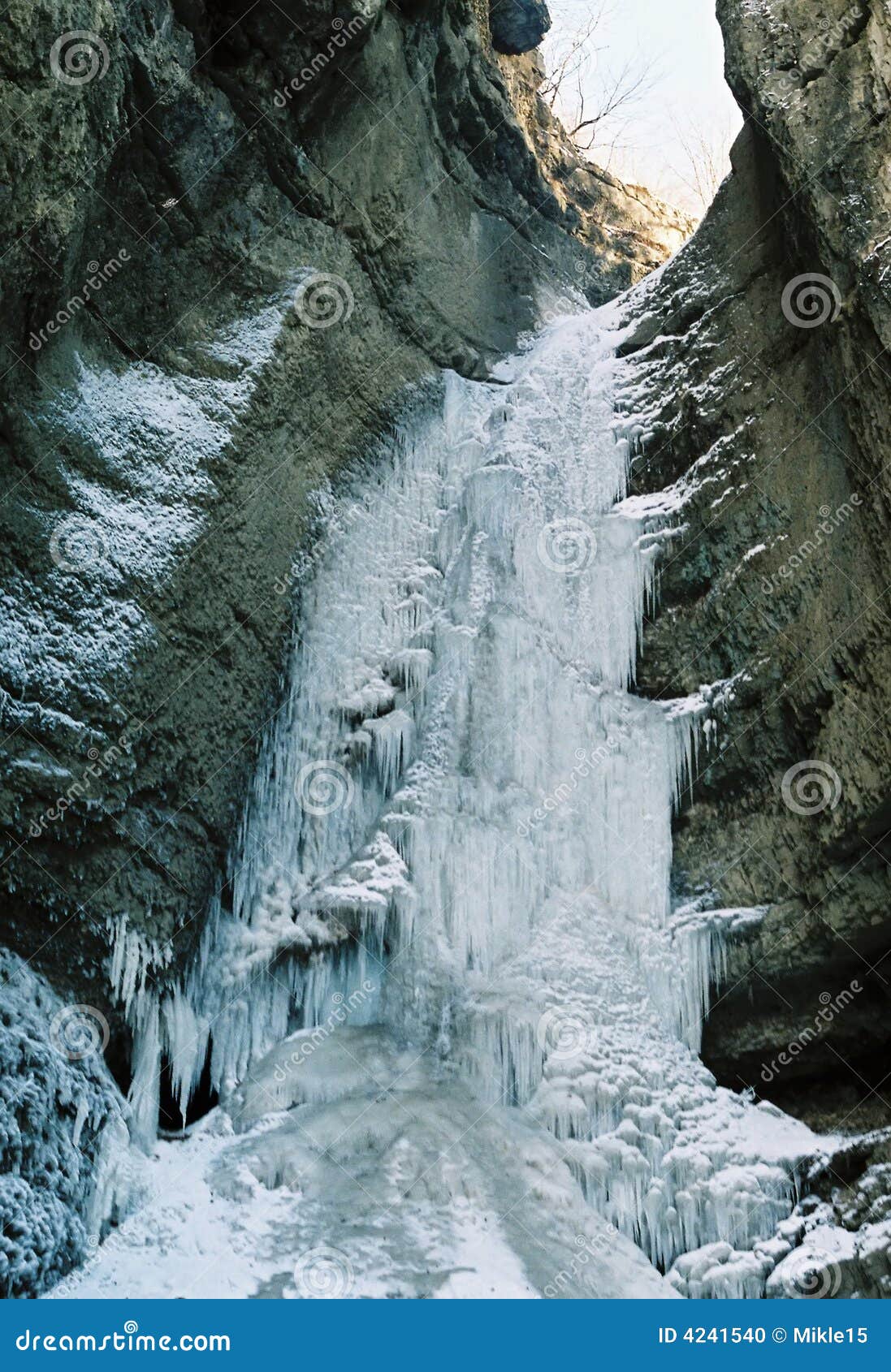 Frozen Waterfall stock photo. Image of waterfall, cold - 4241540