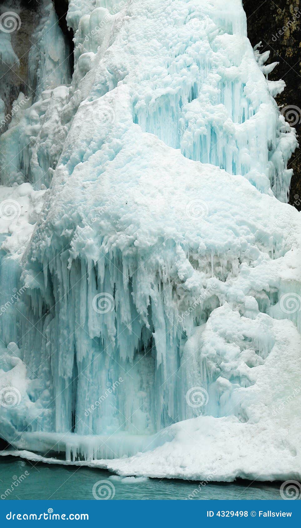 Frozen waterfall stock photo. Image of creek, melting - 4329498