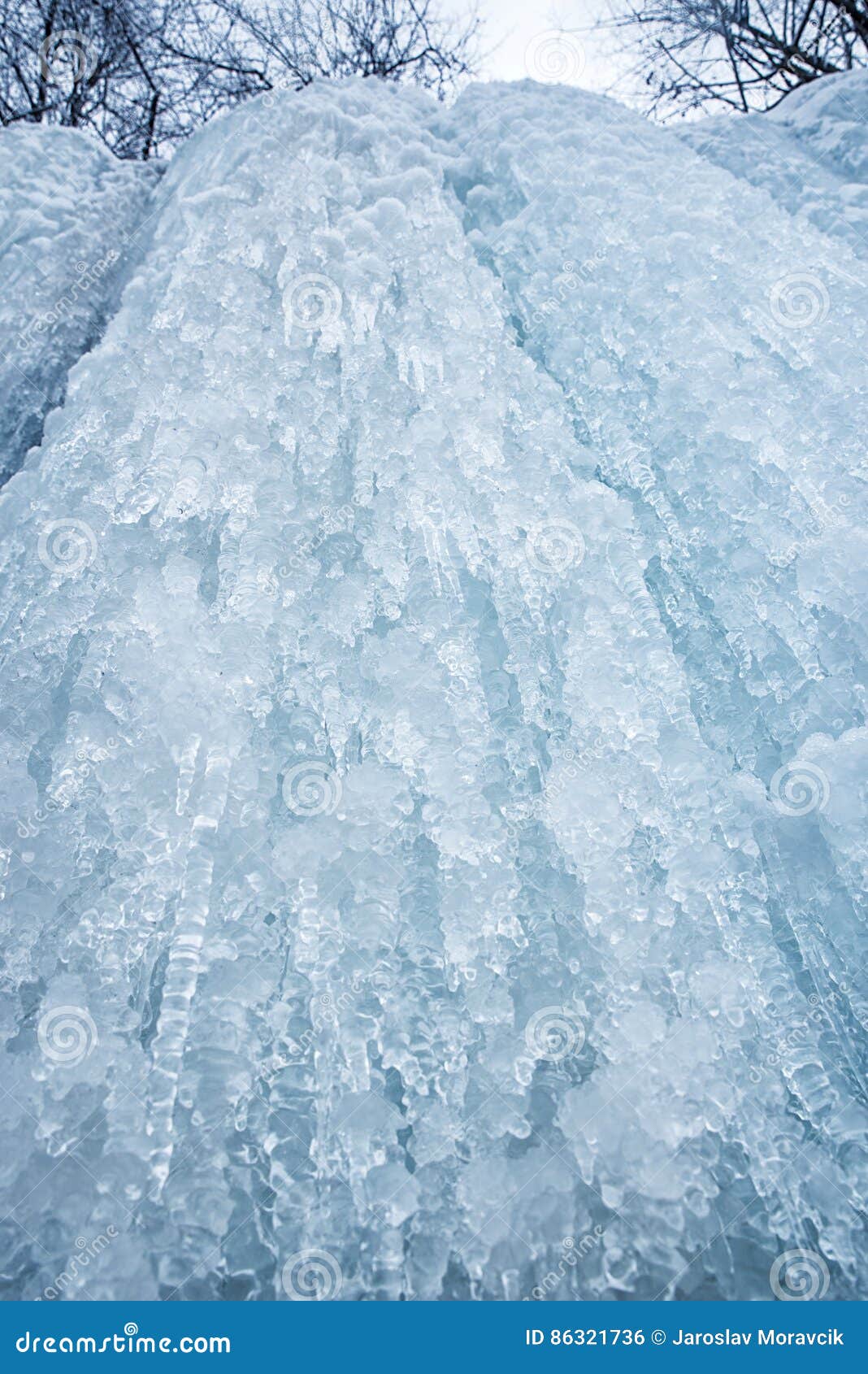 Frozen waterfall. Icefall stock photo. Image of siklava - 86321736