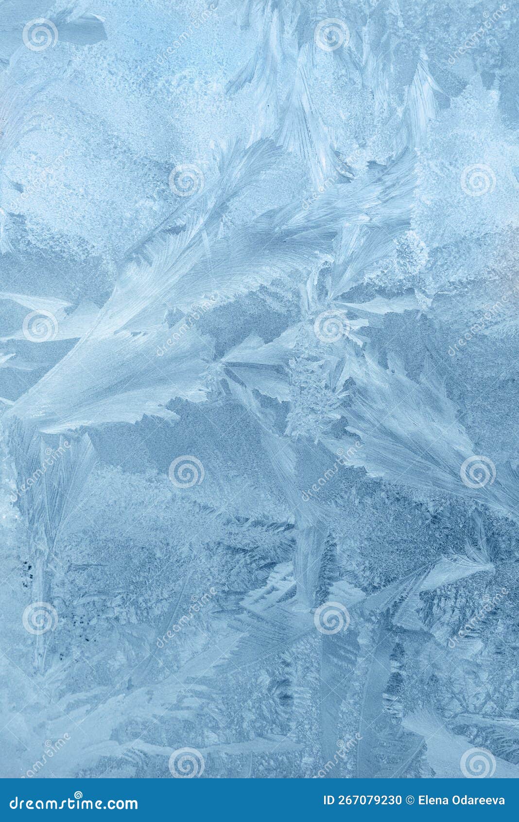 Frozen Window, Frost Drawing on Glass in Cold Winter Stock Photo ...