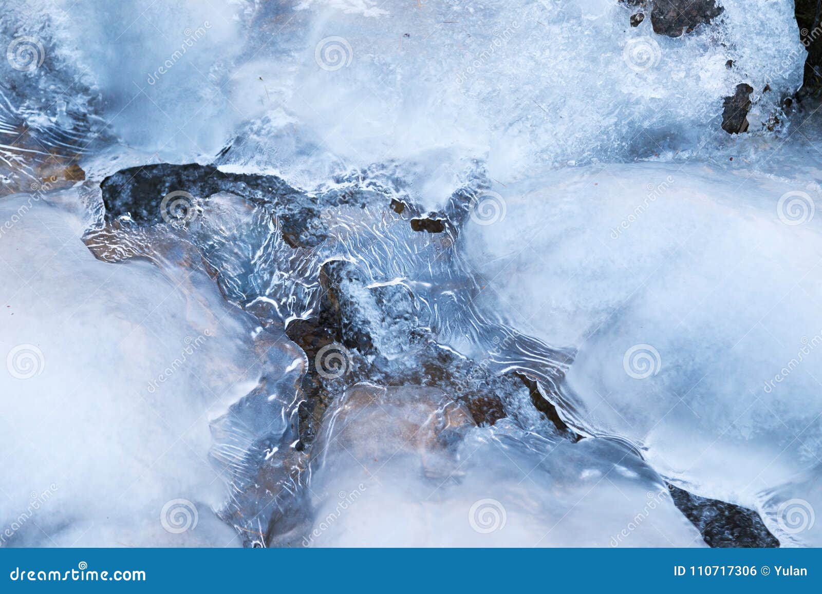 Frozen winter brook stock photo. Image of fantastic - 110717306