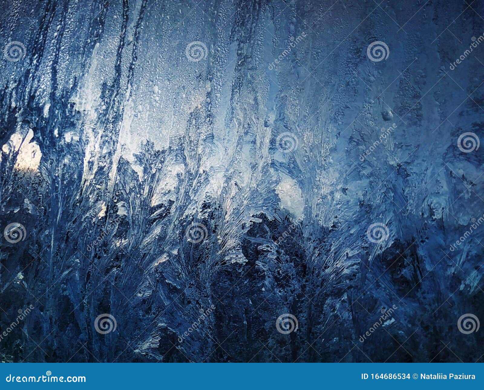 Frozen Winter. Ice on Windows. Frost Stock Photo - Image of winter ...