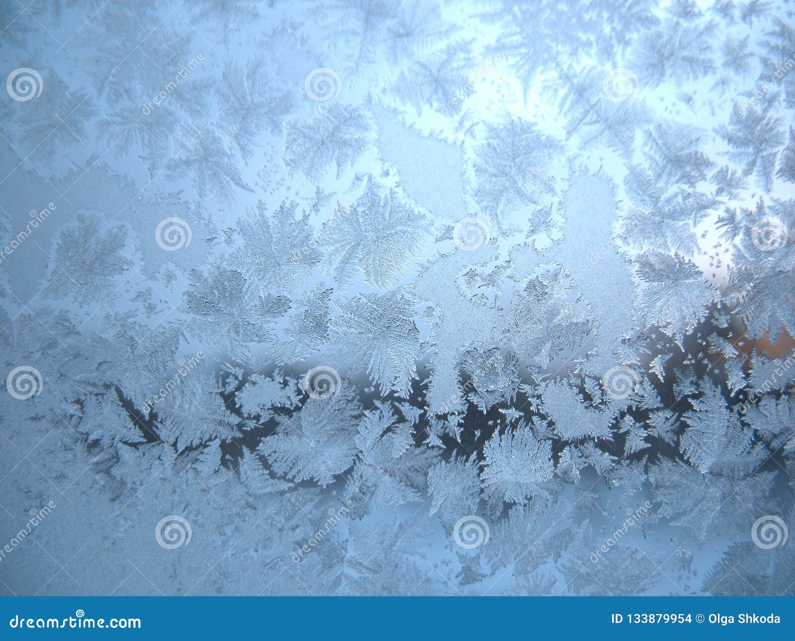 Frozen winter window stock photo. Image of light, frosted - 133879954