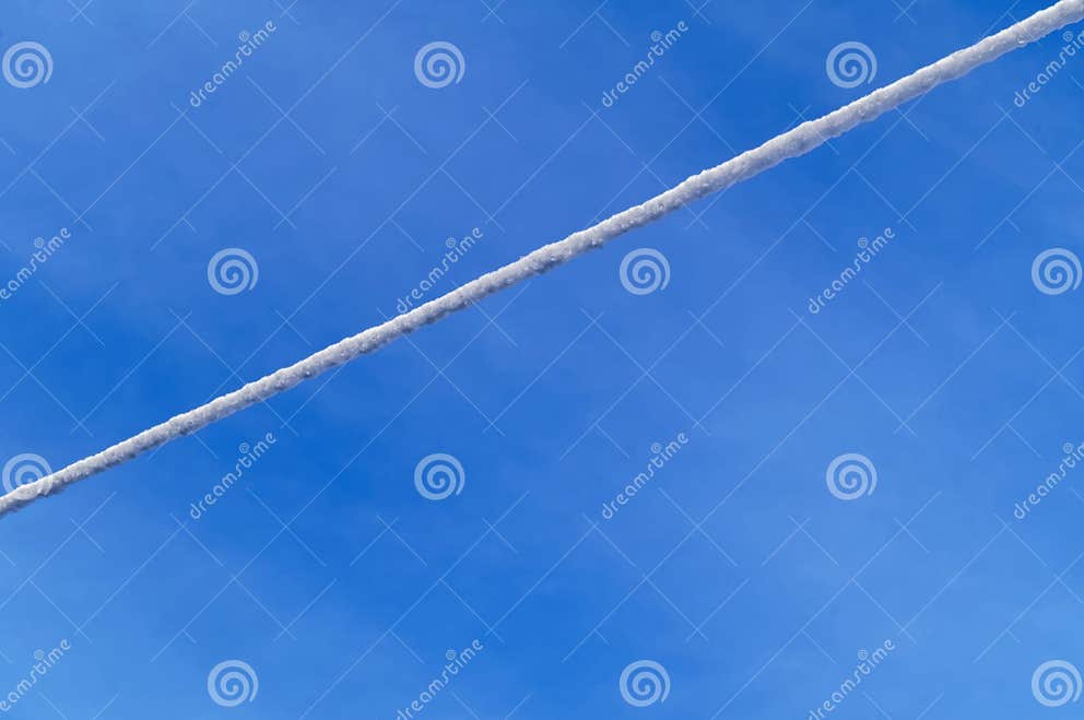 Frozen wire stock image. Image of snow, nature, power - 49007871