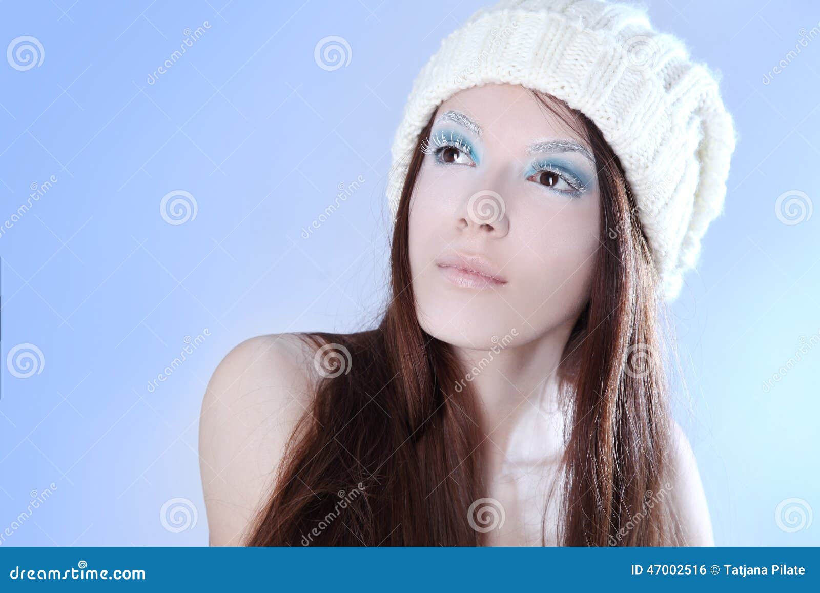 Frozen woman stock photo. Image of winter, beauty, celebrations - 47002516