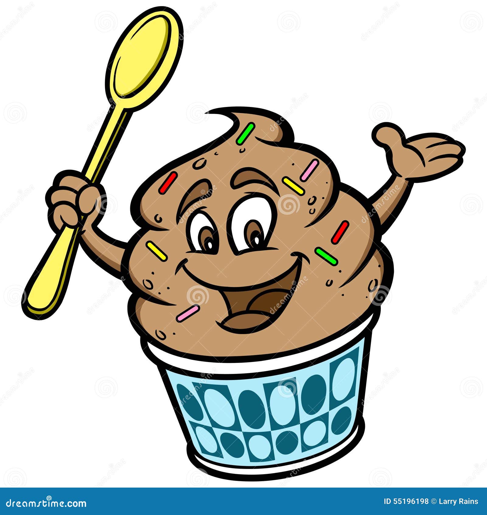 Frozen Yogurt Logo. Sweet Cold Desserts Vector Labels | CartoonDealer ...