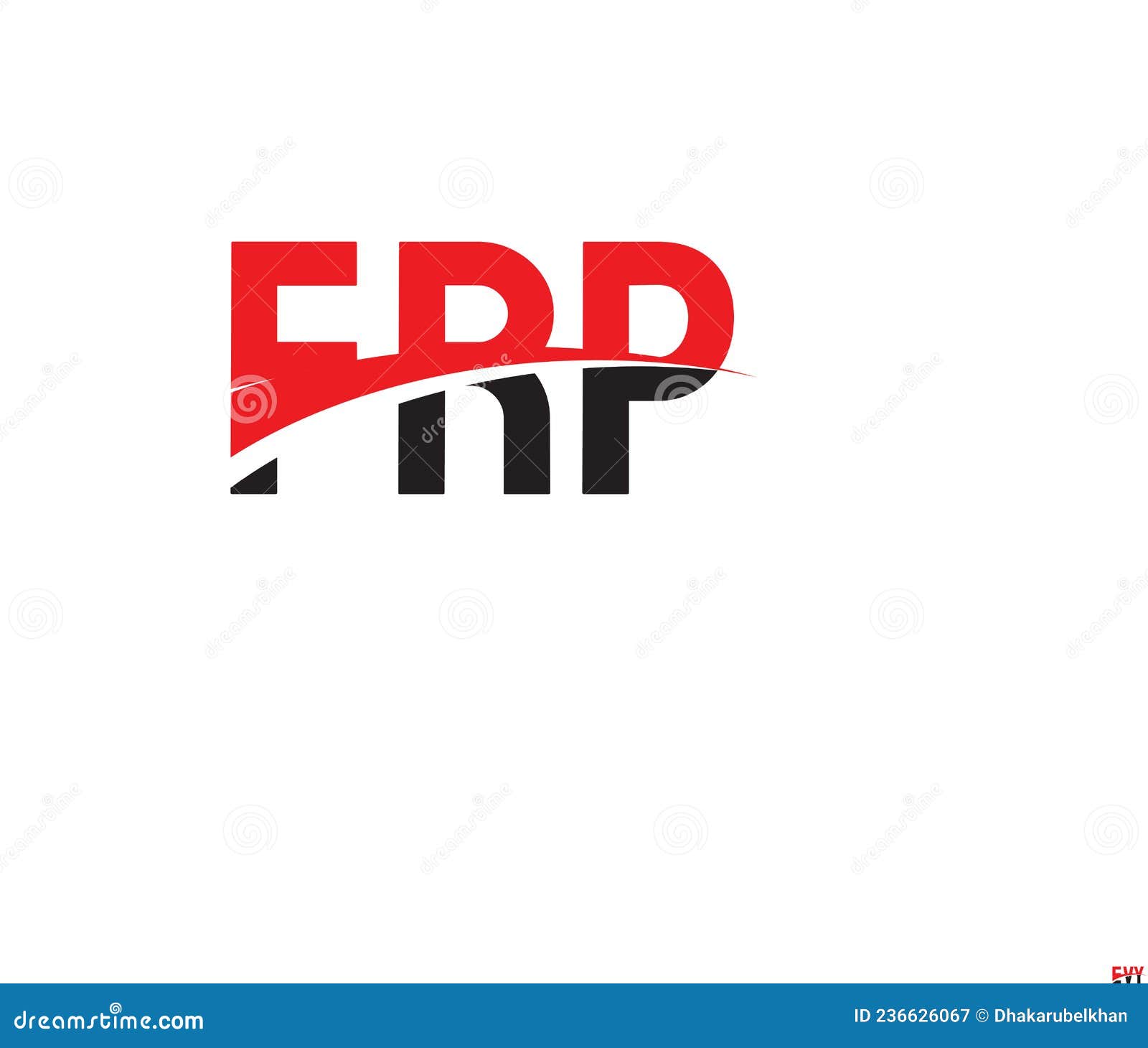 FRP Letter Initial Logo Design Vector Illustration Stock Vector ...