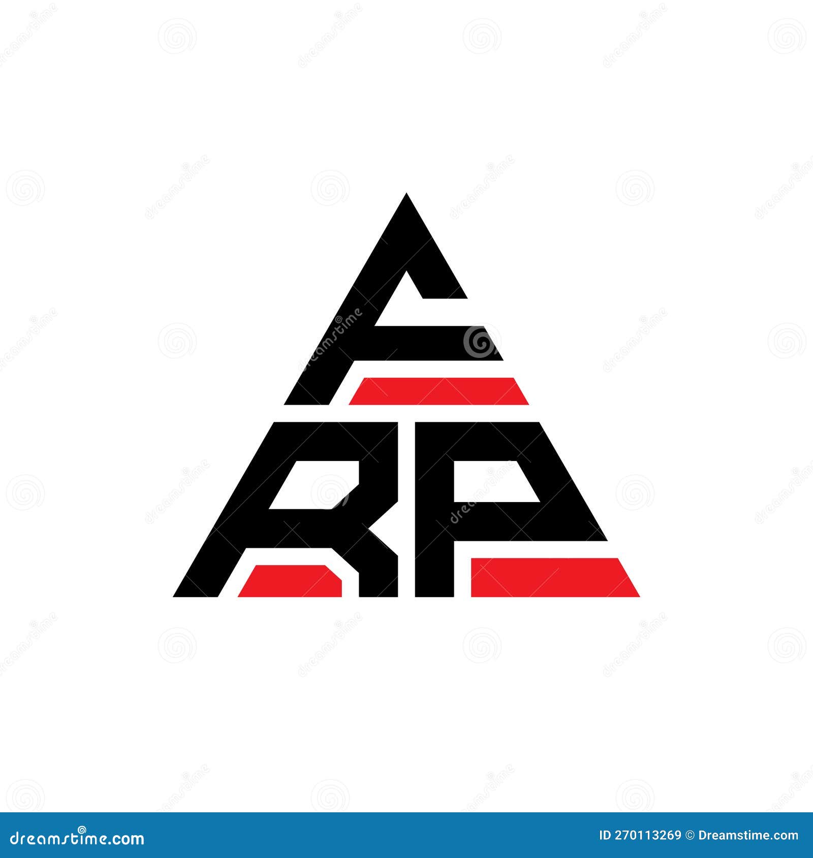FRP Triangle Letter Logo Design with Triangle Shape. FRP Triangle Logo ...