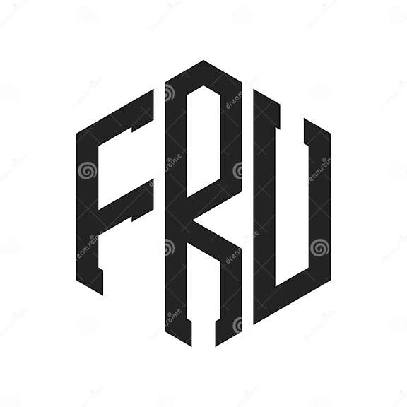 FRU Logo Design. Initial Letter FRU Monogram Logo Using Hexagon Shape ...