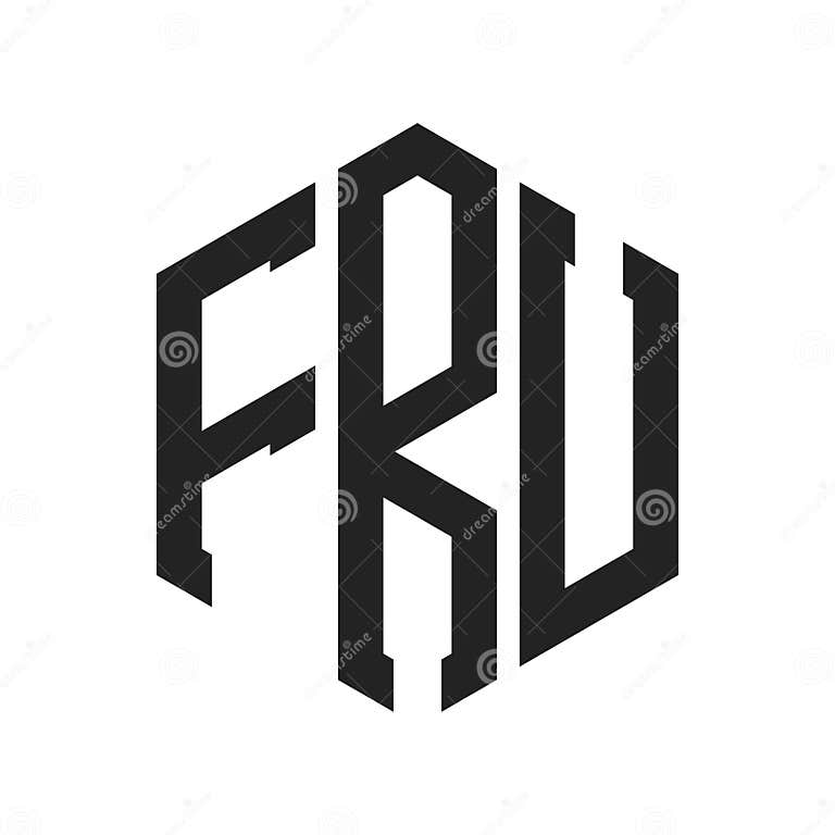 FRU Logo Design. Initial Letter FRU Monogram Logo Using Hexagon Shape ...