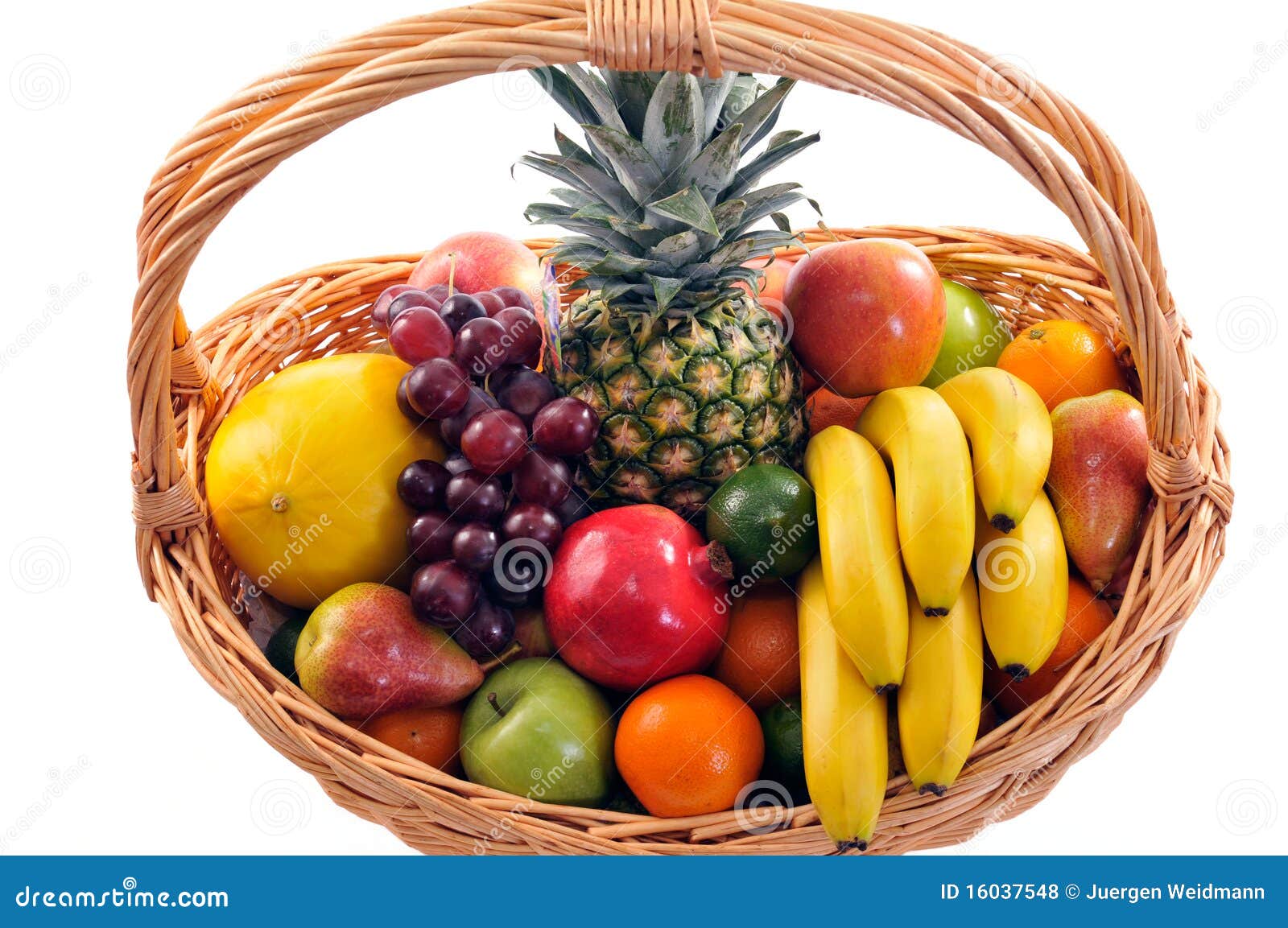 Fruchtkorb stockfoto. Bild von bananen, granatapfellikör - 16037548