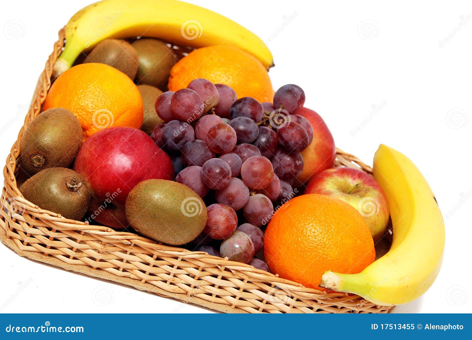 Fruchtkorb stockbild. Bild von nahrung, essen, apfel - 17513455