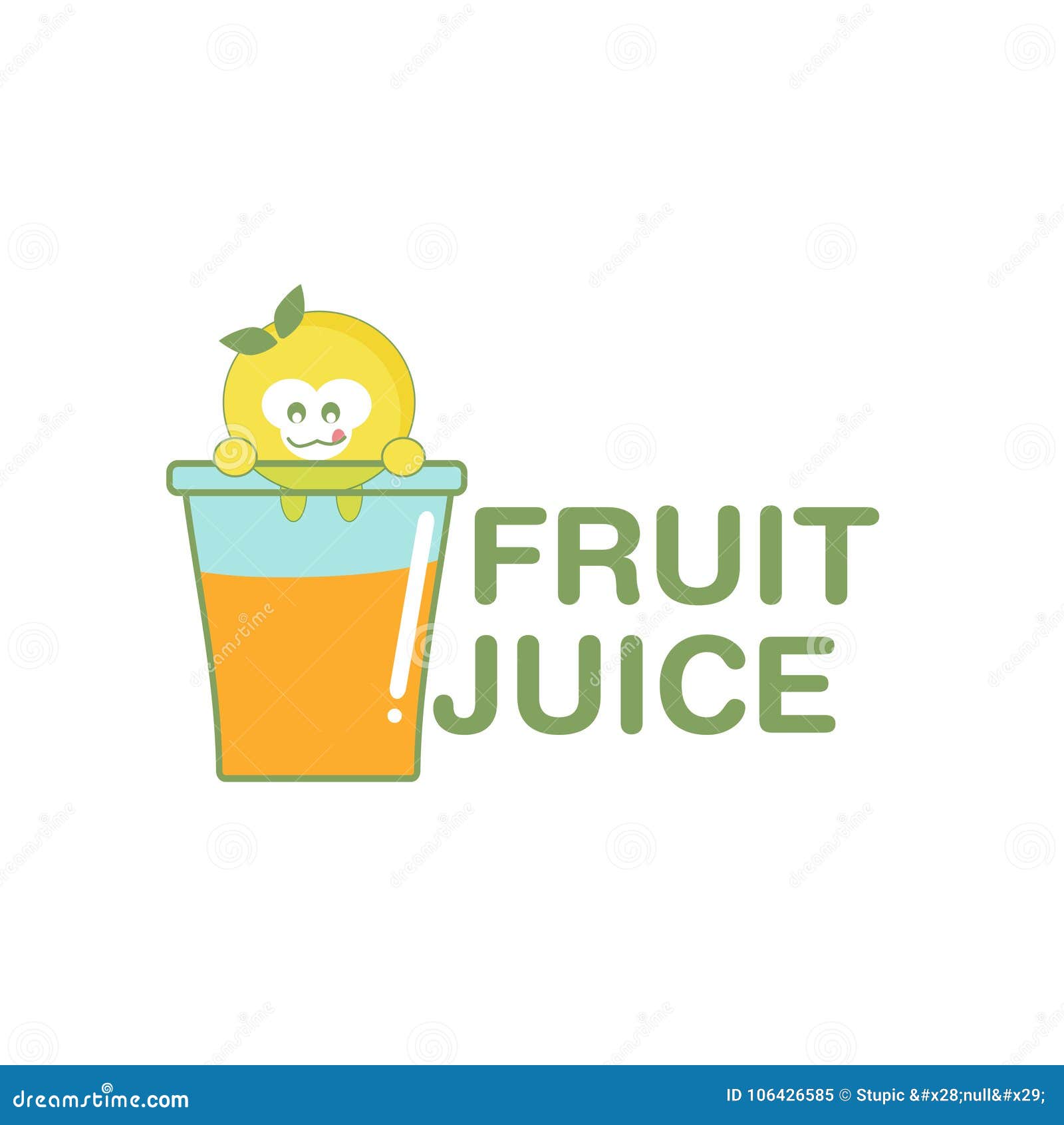 Fruchtsaft-Logo Vektor Art Logo Template Und Illustration Vektor ...
