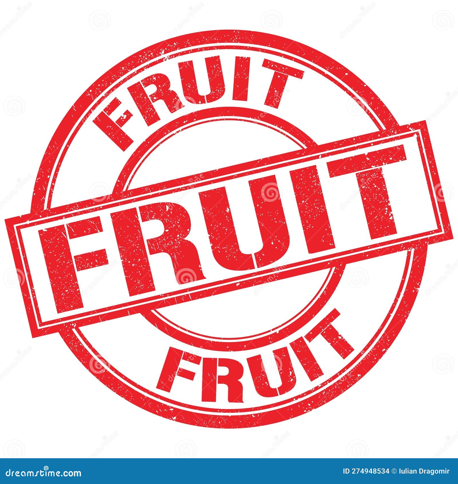 Fruchttext Auf Rotem Stempelzeichen Stock Abbildung - Illustration von ...