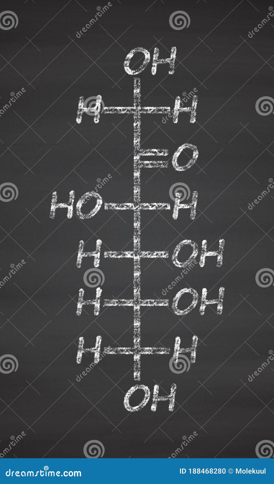 Fructose (D-fructose) Fruit Sugar Molecule. Component of High-fructose ...