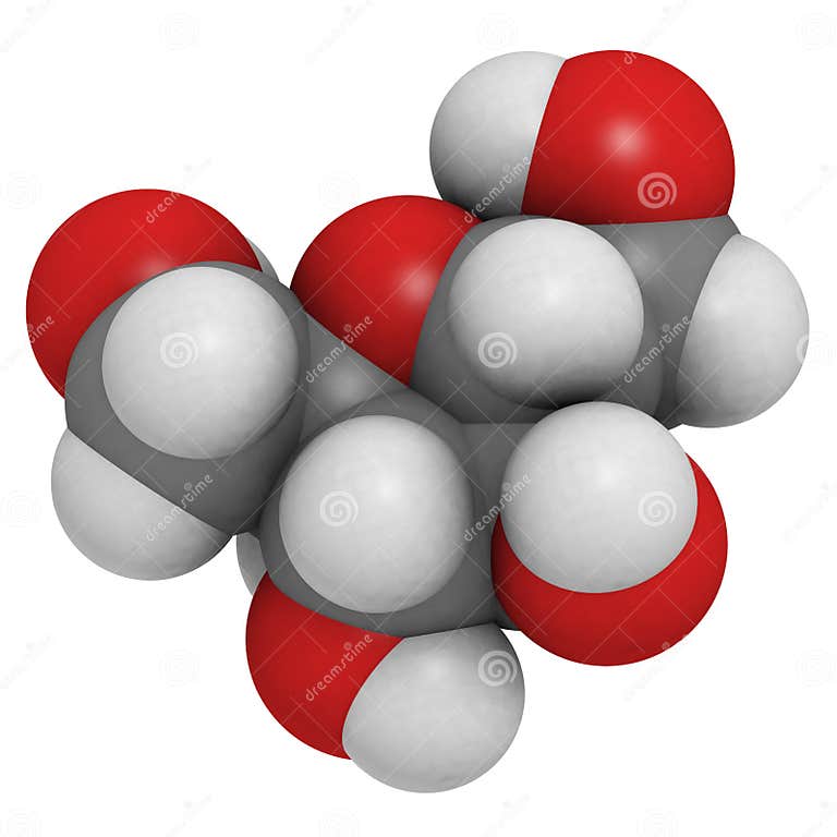 Fructose (fruit Sugar) Molecule Stock Illustration - Illustration of ...