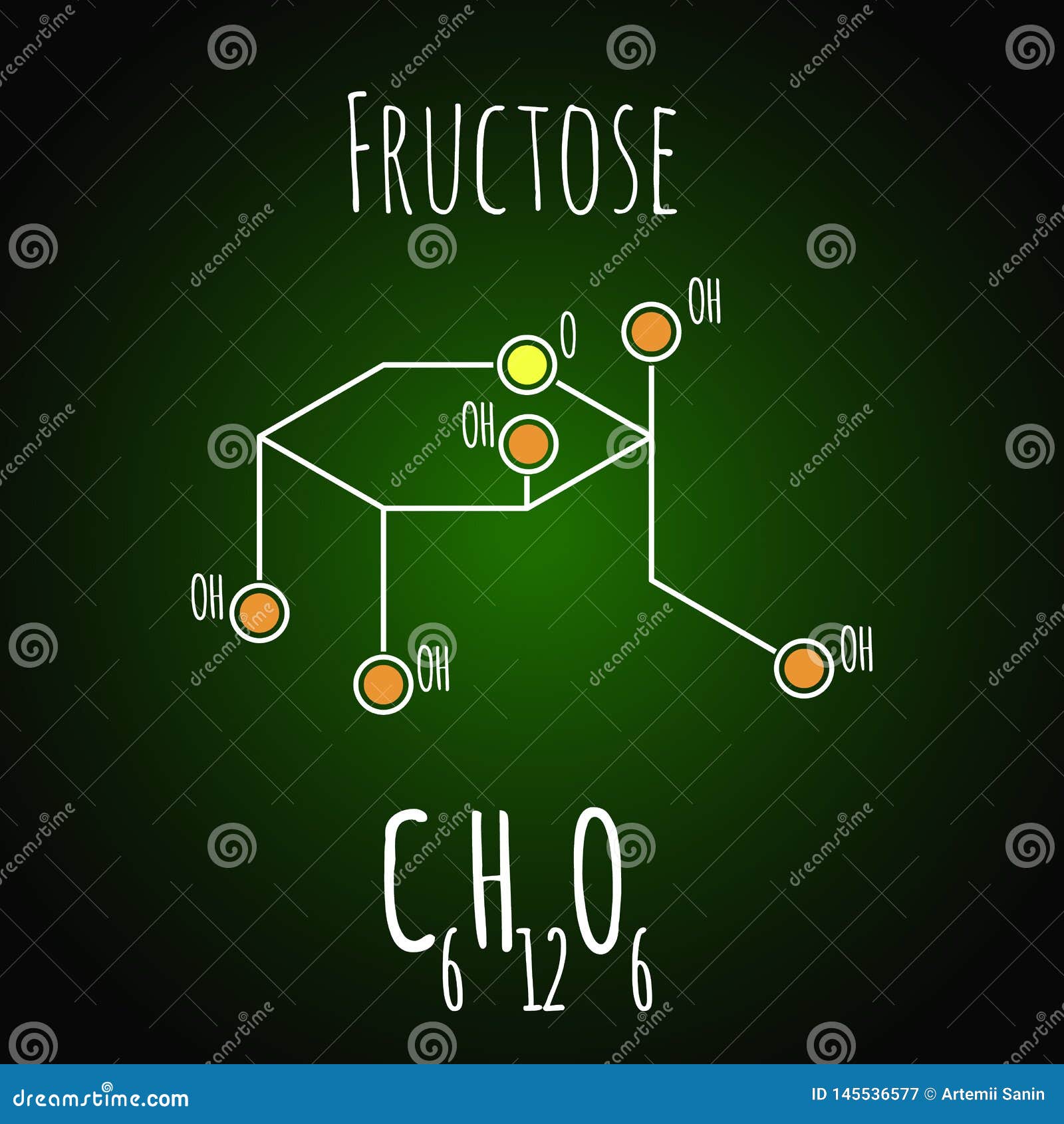 Fructose, D-fructose Molecule. Linear Form. Structural Chemical Formula ... Fructose, D-fructose Molecule. Linear Form. Structural Chemical Formula ...